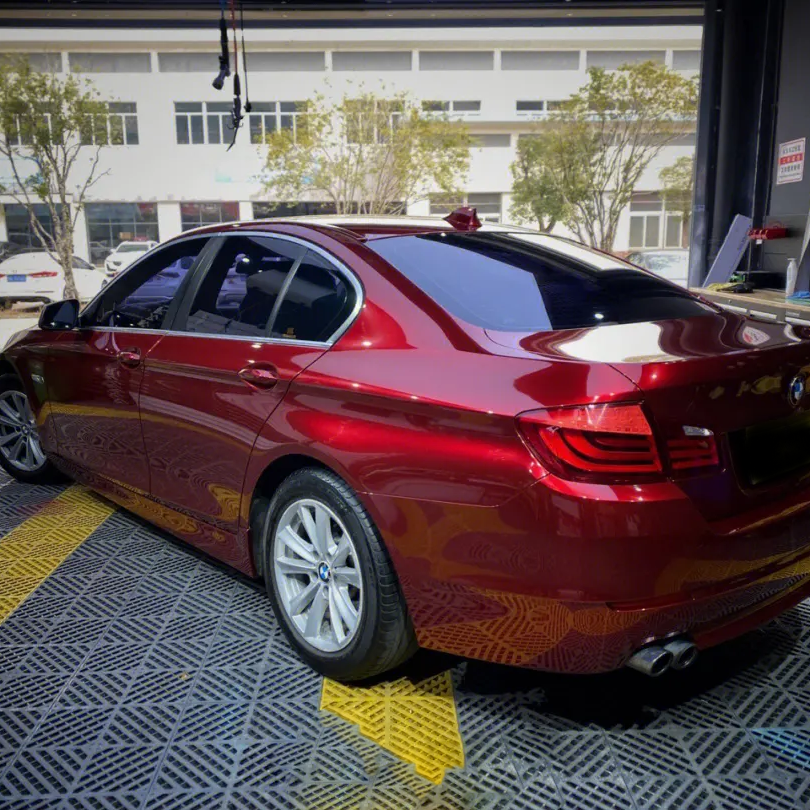 Gloss Metallic Cherry Red Car Wrap Prices PET Liner – Car Vinyl Supplier