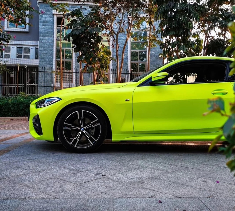 Super Matte Yellow Chartreuse Vinyl Wrap – Car Vinyl Supplier